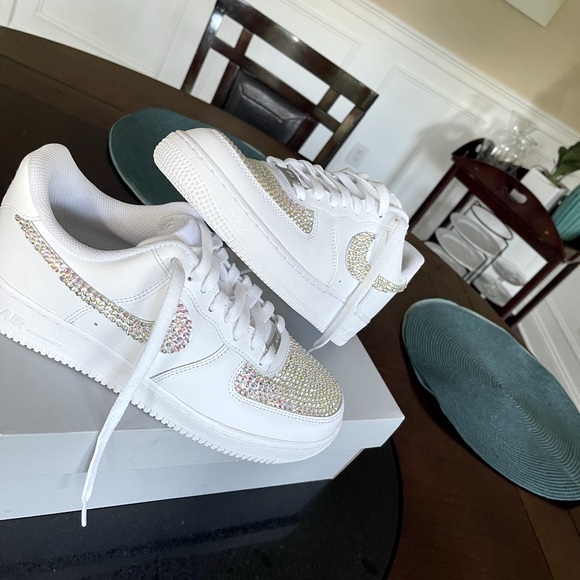 Nike | Shoes | Custom Diamond Nike Air Force S | Poshmark
